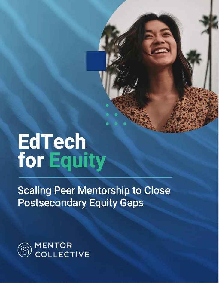 Scaling Peer Mentorship to Close Postsecondary Equity Gaps